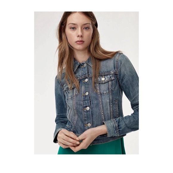 Aritzia | Jackets & Coats | Aritzia Sunday Best Size Xs Crop Denim ...
